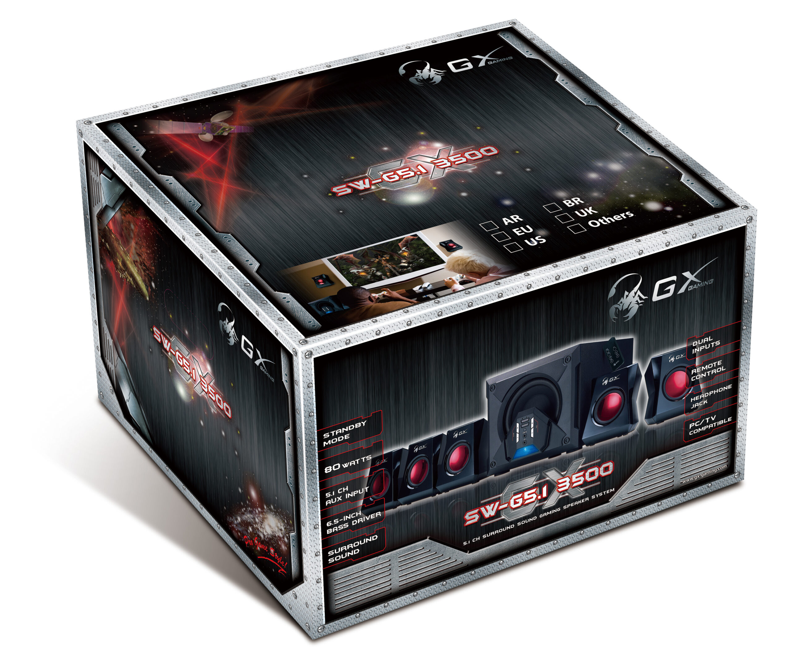 GENIUS SPEAKER, SW-G5.1 3500 SPEAKER - TVR Distribution